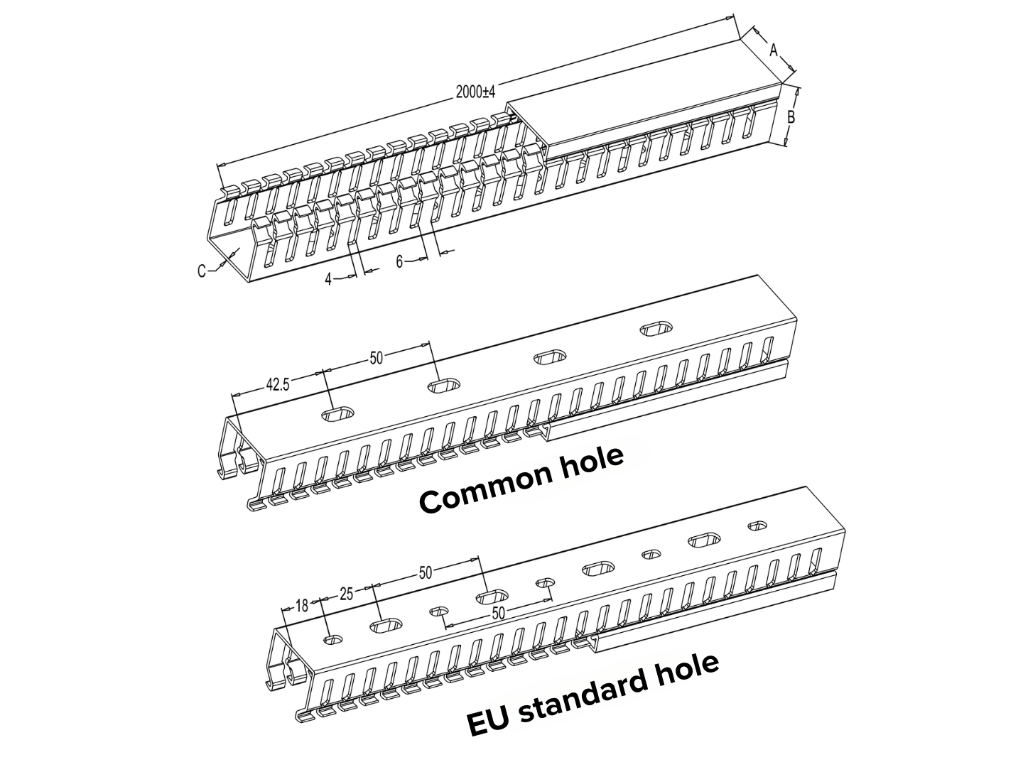 Open Slotted Trunking - Budgie